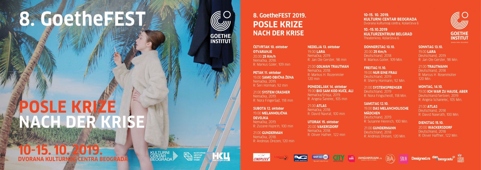 8. Goethe FEST 2019. / 10.10. | Kulturni centar Beograda